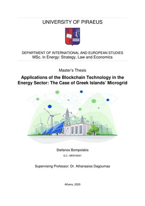 Pdf Applications Of The Blockchain Technology In The Energy Sector The Case Of Greek Islands