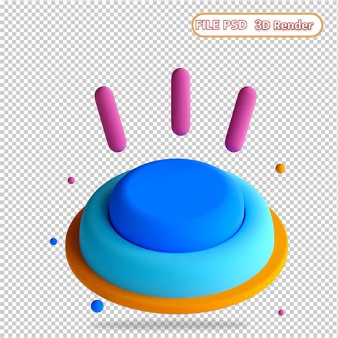 Premium Psd Button 3d Icon