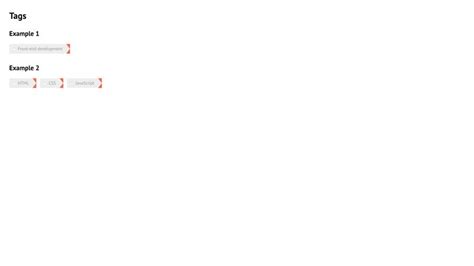 CSS tags