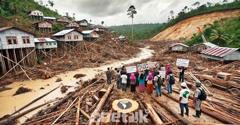 Penebangan Hutan Diduga Picu Banjir Di Gorut