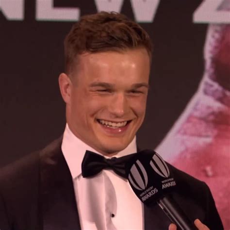Josh Van Der Flier Collects Mens 15s Player Of The Year Award New Zealand National Rugby