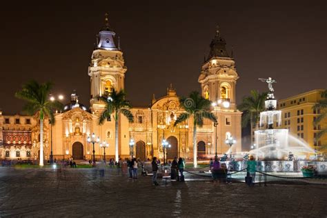 Katedralny Lima Peru Zdjęcie Stock Editorial Obraz Złożonej Z