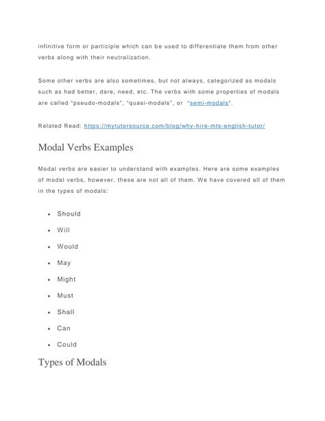 Solution Modals Definition Examples Types And Usage Studypool