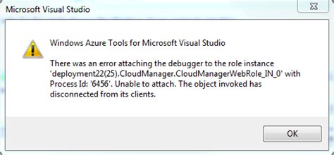 Debugging VS Isn T Able To Attach Bit Debugger Stack Overflow