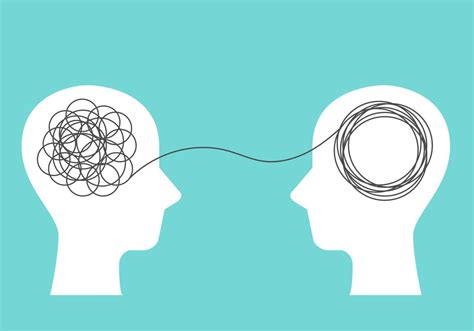 head sign with doodle line problem resolve control understand question mental problem solving