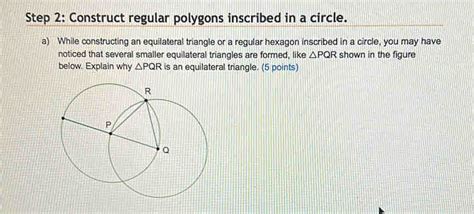 Step 2 Construct Regular Polygons Inscribed In A Circle A While Constructing An Equila Math