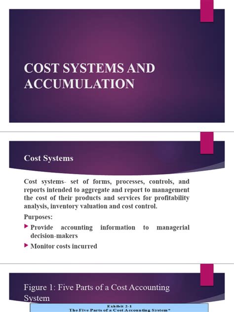 Cost Systems And Accumulation Pdf Inventory Cost Accounting