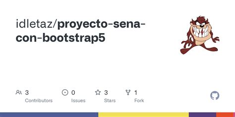 Github Idletaz Proyecto Sena Con Bootstrap5