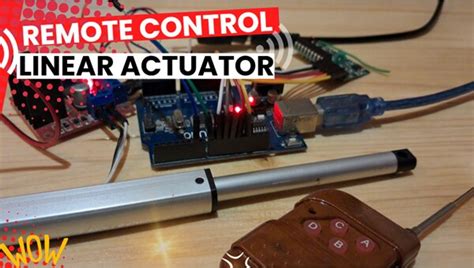 remote control a linear actuator with visuino and arduino