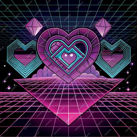 Premium Vector Geometry Wireframe Shapes And Grids In Neon Pink Color