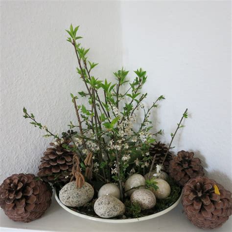 무료 이미지 분기 장식 식품 봄 목초 생기게 하다 관엽 식물 배열 돌 미술 플로리스트 리 부활절 계란 부활절 축복 받으세요 이케 바나 플로랄