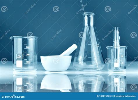 Scientific Laboratory Experimental Glassware Symbolic Of Science Stock Image Image Of