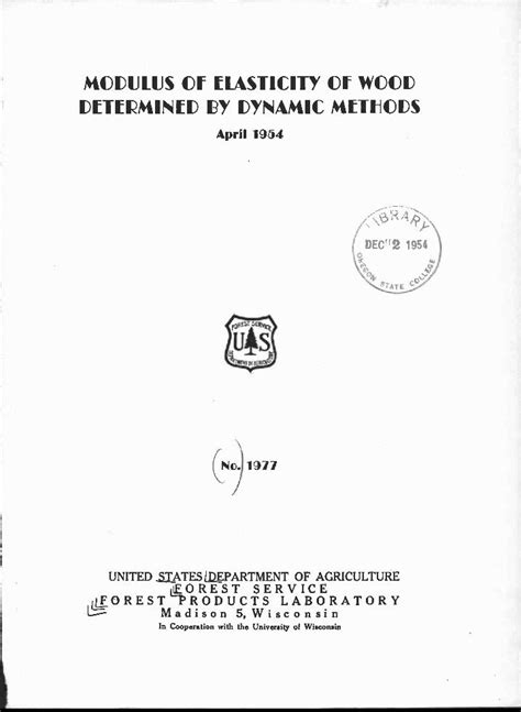 Pdf Modulus Of Elasticity Of Wood Determined 13y Dynamic Methods Dokumentips Pdf Modulus Of Elasticity Of Wood Determined 13y Dynamic Methods Dokumentips