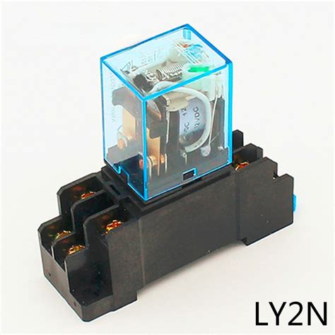 10a Dpdt Relay 12vdc 24vdc 110vac 220vac Ly2n General Purpose Relay Ly2nj With Power Relay Base