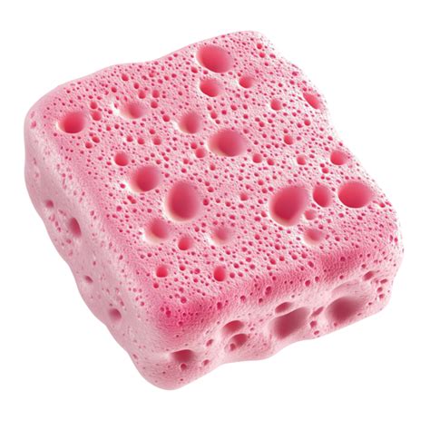 Pink Sponge With Bubbles Ai Generative 49223455 Png