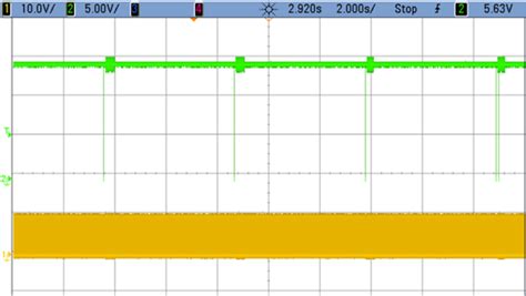Modulating Signal Greentop And Trigger Signal Yellowbottom