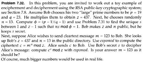 Solved Problem 732 Encipherment And Decipherment Using The