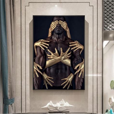 Above Bed Art Male Nude Art Print Black Man Art Black Man Poster
