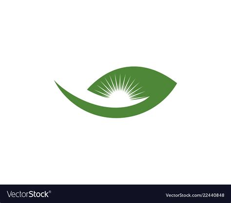 Tree Leaf Green Icon Design Template Royalty Free Vector