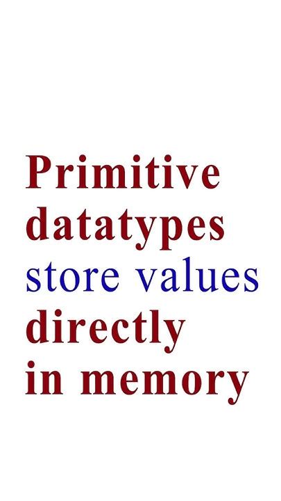 What Is The Difference Between Primitive Datatypes And Non Primitive Datatypes In Java Youtube