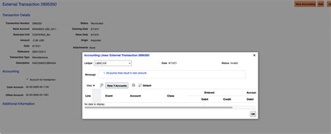 how to solve this message in external transaction 1 all journal lines