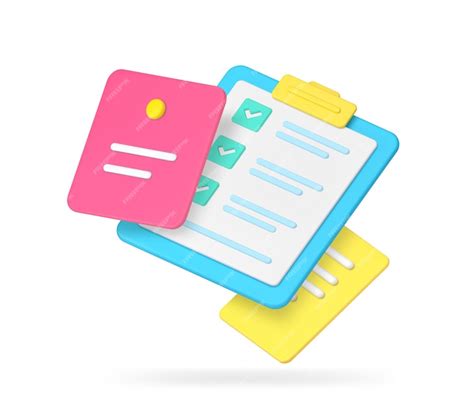 Premium Vector Business Effective Planning Time Management Task To Do Checklist 3d Icon