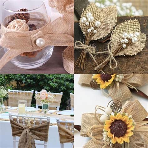 Jute Lint Rol 20 Meter Breed Decoratief Touw Voor Knutselen En Cadeauverpakking Bol