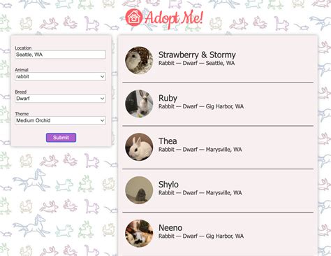 GitHub Stevenkang Adopt A Pet Adopt A Pet App Using React JS