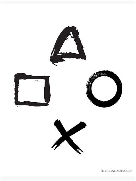 Playstation X Square Circle Triangle Gamers Ps4 Ps5 Art Board Print For Sale By