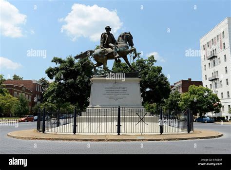 Richmond Virginia Usa 7th July 2014 20140707 The J E B Stuart Monument On Monument