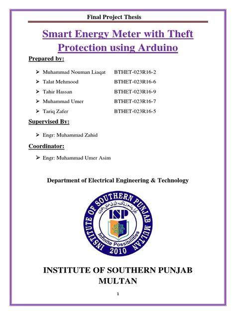 Smart Energy Meter With Theft Protection Using Arduino Pdf Relay Transformer