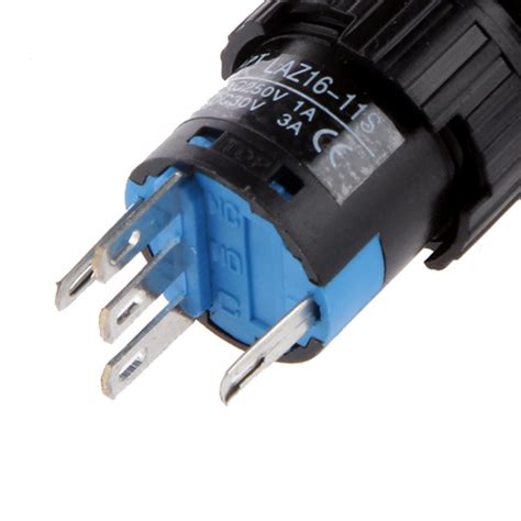 SheOak DC V Mm Push Button Switch LED Light Self Lock For Contactor Yellow Amazon In