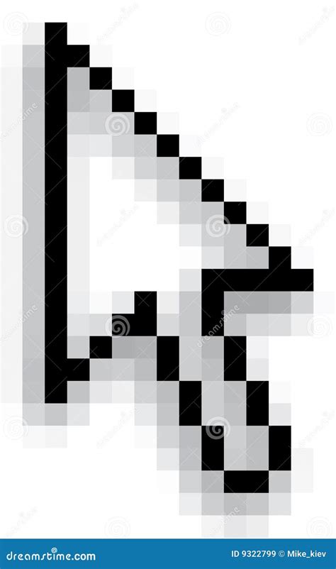 pixel computer cursor stock vector illustration of pointer 9322799