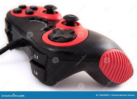 Red And Black Gamepad Stock Photo Image Of Equipment 15669490