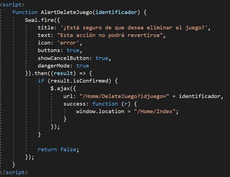 Uso De Sweetalert2 En Un Proyecto Mvc Tech Riders