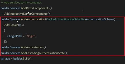 Custom Cookie Authentication In Blazor Ssr Interactive Server For Net 8