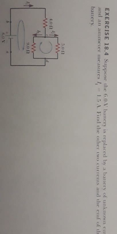 Solved EXERCISE Suppose The V Battery Is Replaced Chegg Com