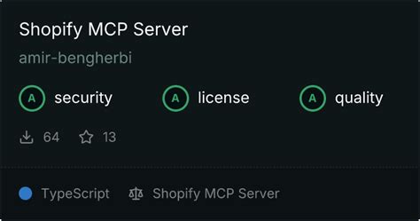 Github Amir Bengherbishopify Mcp Server Mcp Server For Shopify Api