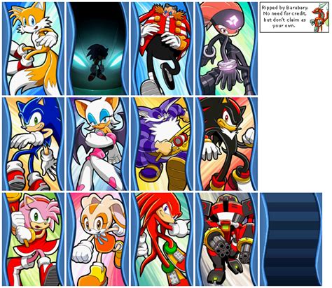 Sonic Chronicles Skill Portraits Sonic Dark Brotherhood Cream Sonic