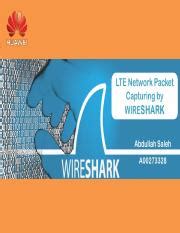 Wireshark Huawei LTE Pptx Appreciation Special Thanks To Mr Wei Zhi Since This Document