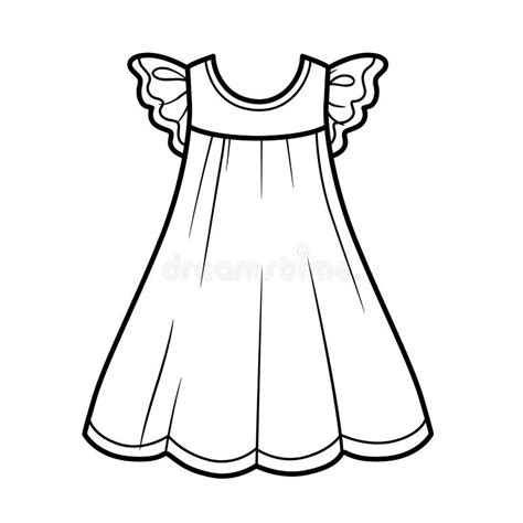 Dress Clipart Black And White