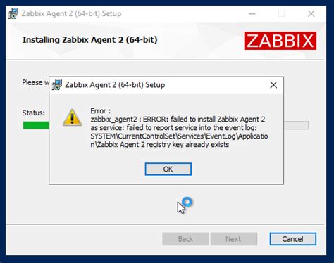 Zbx 20971 Error When Installing Zabbix Agent 2 Version 6 On Windows Servers