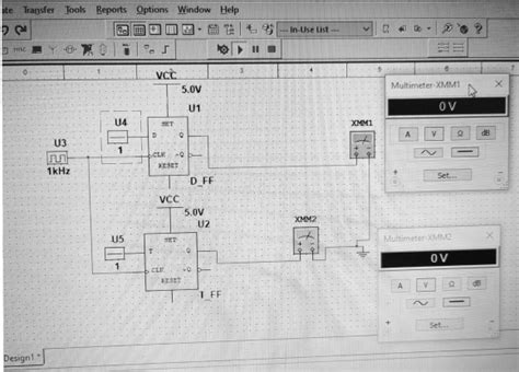 Attach A Screenshot Of Multisim Circuit Flip Flops D T And Jk Connect The Circuit And