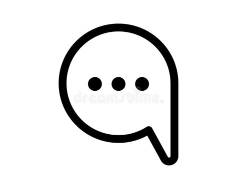 Bold Minimalist Speech Bubble Icon With Ellipsis Perfect For Communication Messaging Chat