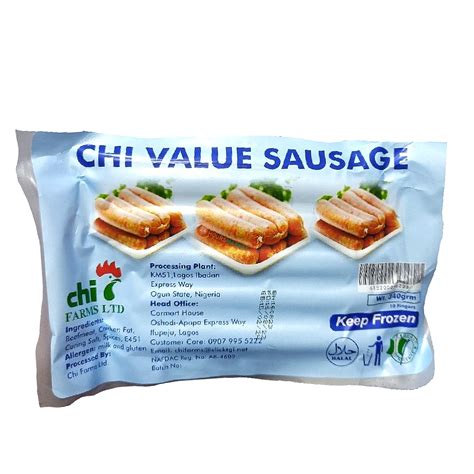 Chi Farms Chi Value Sausage 340g X 5 • 24 Hours Market Lagos Nigeria