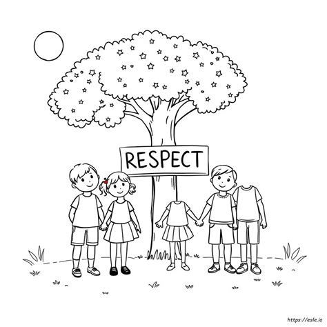 Páginas Para Colorear De Respeto En Pdf