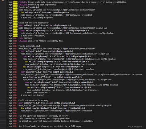 Unable To Resolve Dependency Treeunable To Resolve Dependency Tree