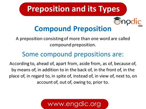 Prepositions And Its Types With Examples Esl Vocabulary Learn