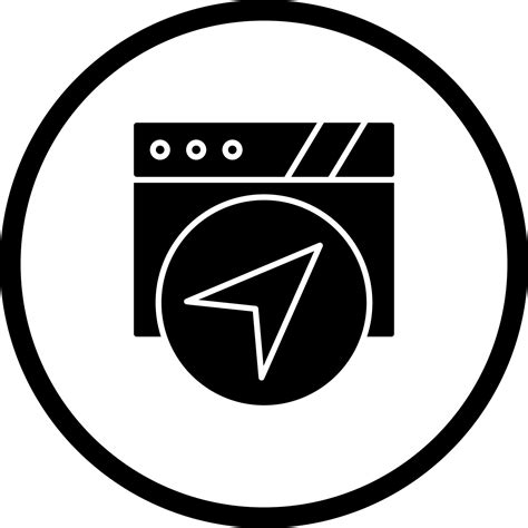 Navigation Vector Icon Vector Art At Vecteezy