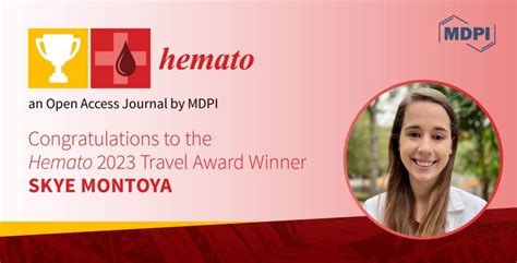 hemato mdpi on linkedin the winner of the hemato mdpi 2023 travel award has been announced…